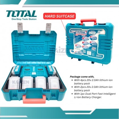 Bộ 7 pin Lithium-Ion 20V Total TOSLI230701