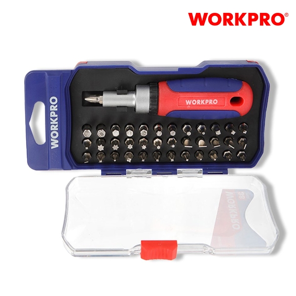 Bộ tua vít 36 cái, thép hợp kim CR-V Workpro - WP200517