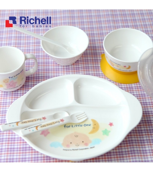 Bộ bát đĩa ăn dặm 9 món Richell Baby Life - Hệ Thống Cửa Hàng Mẹ và Bé