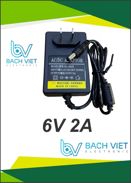 Nguồn adapter 6V 1A – https://dientubachviet.com/