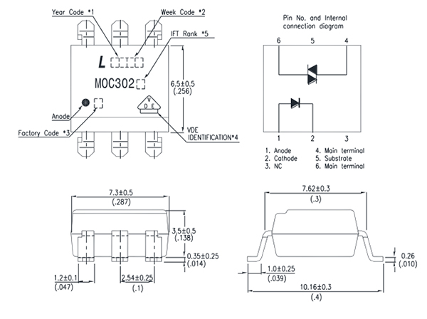 MOC3022 SOP6 ( 13A16.2 ) – https://dientubachviet.com/