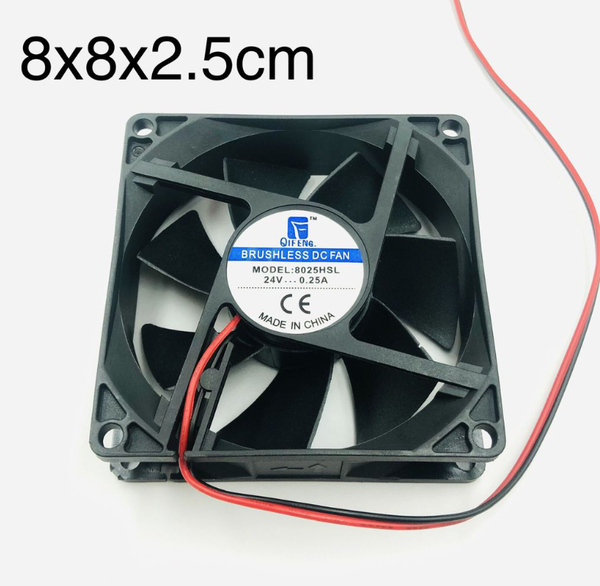 quạt tản nhiệt 24V 8x8x2.5CM – https://dientubachviet.com/