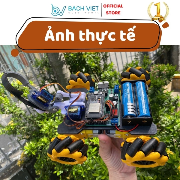 Xe điều khiển từ xa dùng tay cầm ps3 không dây tích hợp tay gắp 2 bậc – https://dientubachviet.com/