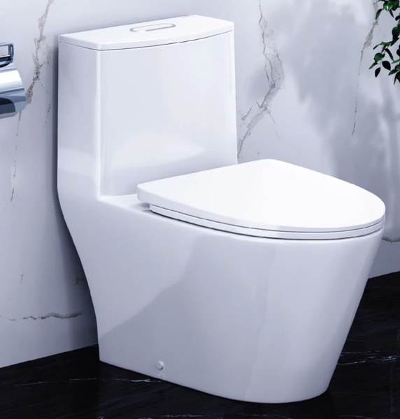 Bồn Cầu CAESAR CD1363 (C1363) Một Khối Nắp Êm - Showroom Sàn Gạch