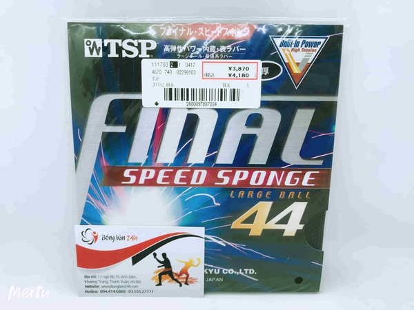 TSP Final Speed Sponge nội địa Nhật Bongban24h.com