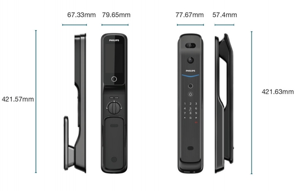 Khóa cửa vân tay Philips DDL709-7HWS | Thế Giới Khoá Thông Minh