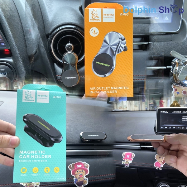 Giá Đỡ Điện Thoại Trên Ô Tô Hút Nam Châm Cực Chắc Chắn Dolphin Shop