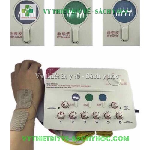 Máy điện châm 6 giắc SDZ-II(red) (máy điện châm hoa đà ) Vythietbiyte-sachyhoc