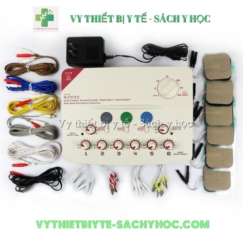 Máy điện châm 6 giắc SDZ-II(red) (máy điện châm hoa đà ) Vythietbiyte-sachyhoc