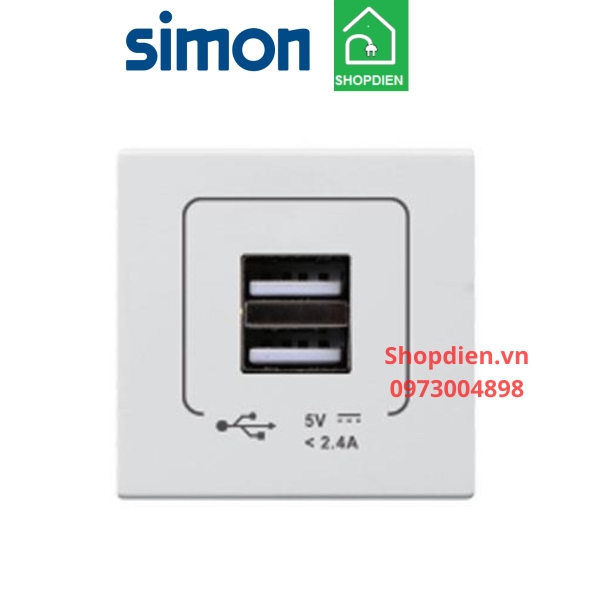 Hạt ổ cắm sạc USB SIMON K1 Twin Usb Charger outlet K157S CÔNG TY TNHH THƯƠNG MẠI VÀ KỸ THUẬT VIỆT MỸ