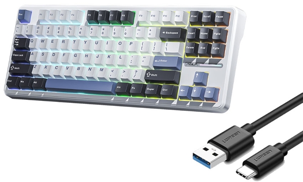 GIỚI THIỆU VÀ ĐÁNH GIÁ BÀN PHÍM AULA F87 - LED RGB VÀ USB TYPE‑C LAPTOPNEW.vn