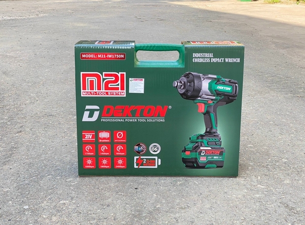 MÁY SIẾT BULONG PIN 21V 3/4" DEKTON M21-IW1750N - HÀNG CHÍNH HÃNG