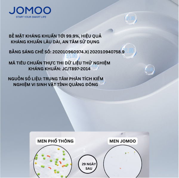 Bồn cầu liền khối JOMOO 11160-2-2-31Z-I011 chính hãng, giá rẻ TOTO NAM ANH