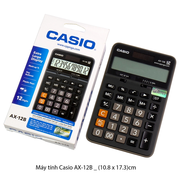 Máy tính Casio AX-12B Công ty TNHH Văn phòng phẩm NGA
