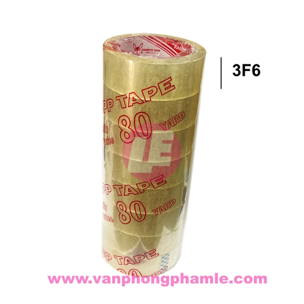 Băng keo trong 3F6 80 Yard | Văn Phòng Phẩm Lệ