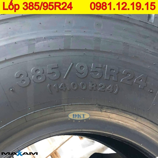 LỐP 14.00R24 (385/95R24) MAXAM MSVO1 BỐ THÉP LẮP XE CẨU CÔNG TY TNHH MÁY VÀ DỊCH VỤ DKT VIỆT NAM