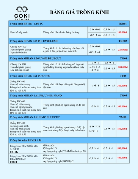 Gọng Kính U8693-C6 Kính Mắt Coki