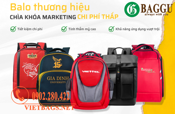 Marketing thương hiệu bằng balo in logo quảng cáo | Xưởng Balo
