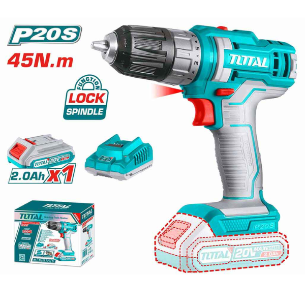 Máy khoan pin 20V 45Nm Total TDLI200518