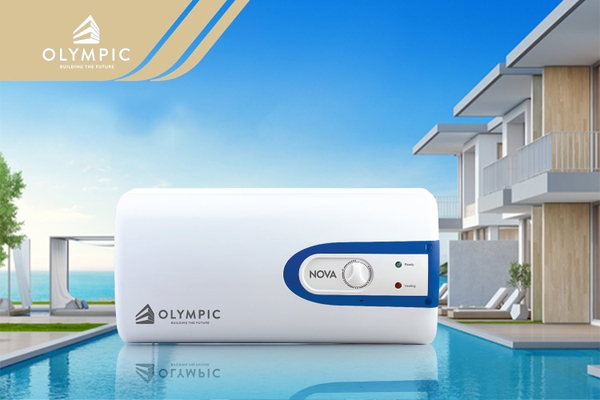 Giá bình nóng lạnh Olympic Nova 20 lít ngang myvietgroup