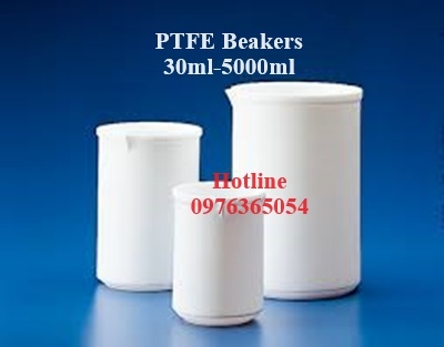 Cốc PTFE/Teflon (PTFE Beakers), dung tích 30ml-5000ml Công ty LABTECH Việt nam