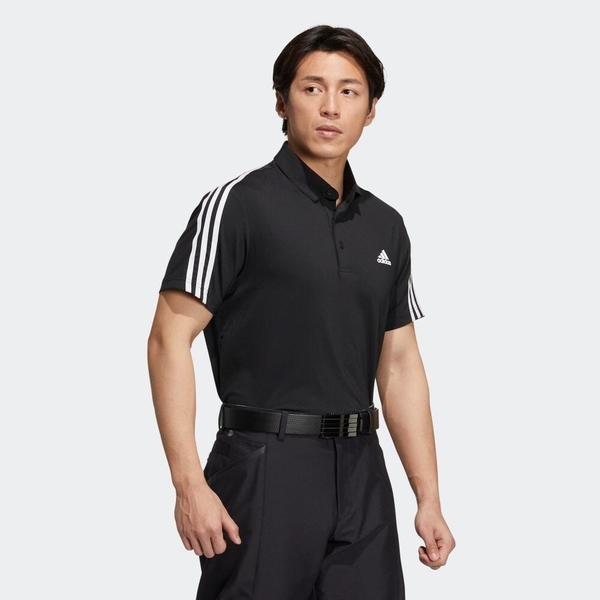 Áo Polo Adidas Golf Nam Chính Hãng - Returnable Golf 3-Stripes - Đen | JapanSport HG8269 Japan Sport