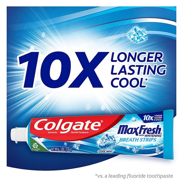 KEM ĐÁNH RĂNG COLGATE MAXFRESH HƯƠNG BẠT HÀ MÁT LẠNH - COLGATE MAXFRESH TOOTHPASTE WITH MINI ...