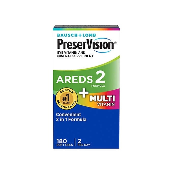 VIÊN UỐNG BỔ MẮT CHO NGƯỜI LỚN BAUSCH + LOMB PRESERVISION AREDS 2 FORMULA + MULTIVITAMIN Thích ...