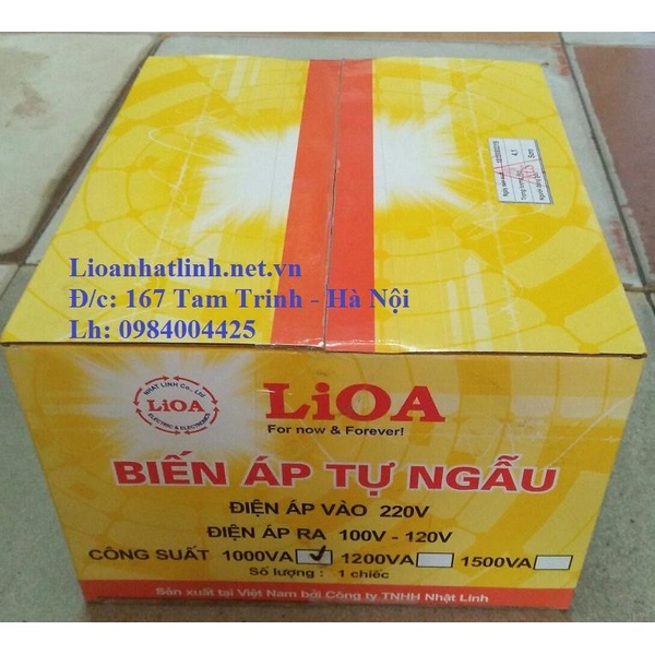 BIẾN ÁP TỰ NGẪU LIOA 1000VA - 1000W CHÍNH HÃNG NHẬT LINH SẢN XUẤT