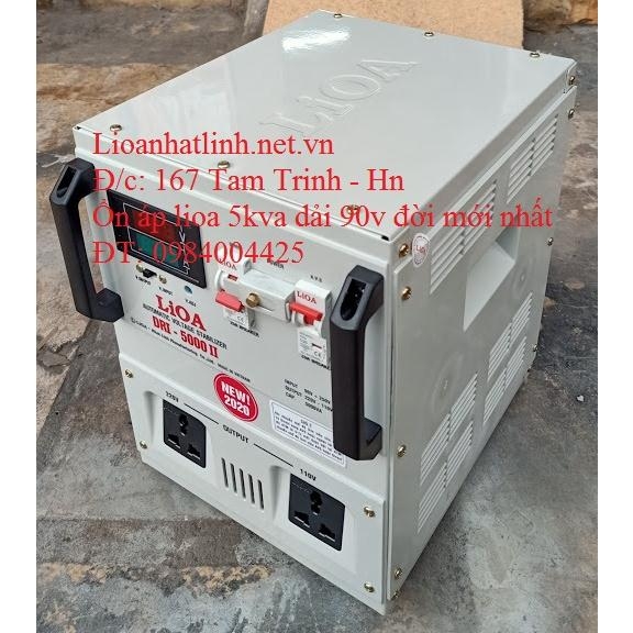 ỔN ÁP LIOA 5KVA - 5KW DRI - 5000 II ĐỜI MỚI 2024 - 2025, DÂY ĐỒNG 100%