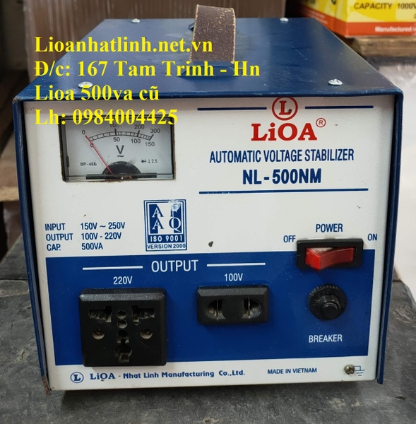 LIOA 0.5KVA CŨ, ỔN ÁP LIOA CŨ 500VA - 500W BÁN THANH LÝ GIÁ RẺ