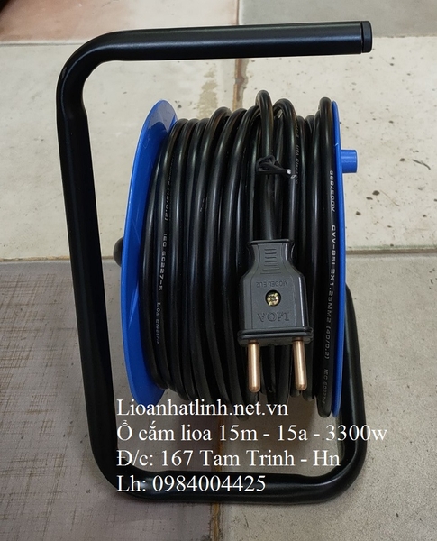 Ổ CẮM ĐIỆN RULO LIOA DÀI 15M 15A - 3300W MODEL QN15-2-15A BÁN GIÁ RẺ