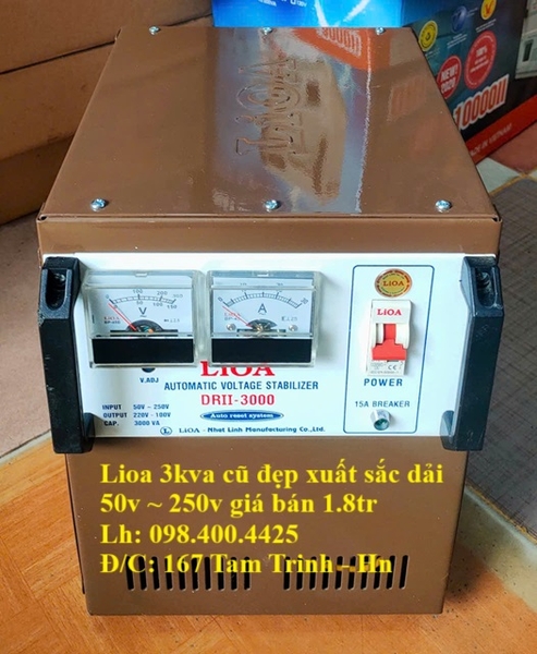 THANH LÝ ỔN ÁP LIOA 3KVA CŨ| LIOA CŨ 3KVA - 3KW - 3KG BÁN GIÁ RẺ