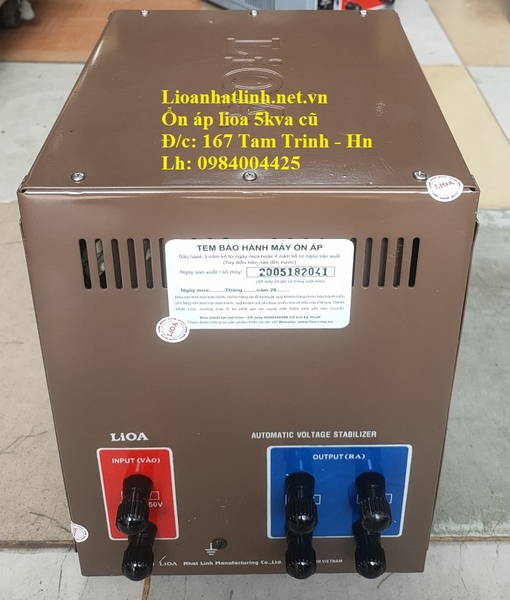 BÁN ỔN ÁP LIOA 5KVA CŨ DẢI 130V - 250V MODEL SH - 5000 THANH LÝ GIÁ RẺ