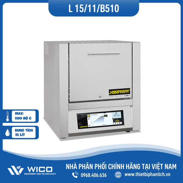 Lò Nung Thí Nghiệm 15 Lít - 1100 Độ C Nabertherm L(T) 15/11/B510 | Thiết Bị Phân Tích™