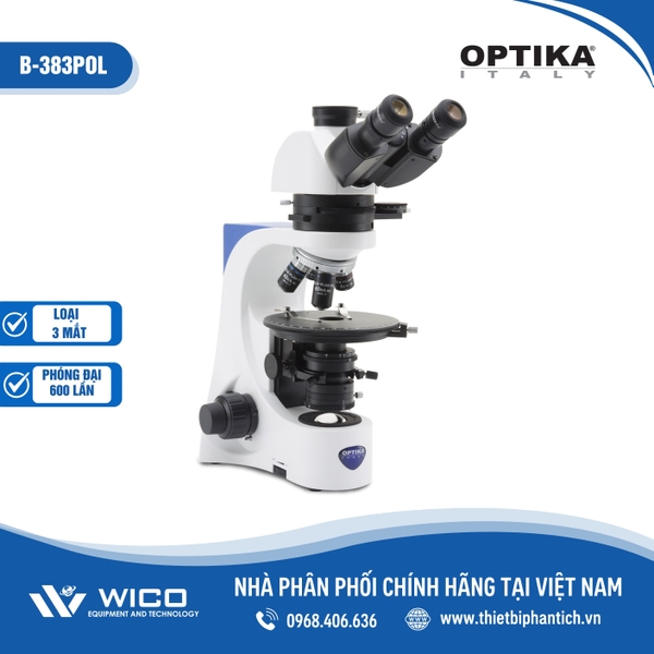 Kính Hiển Vi Sinh Học 3 Mắt Optika B-383POL | Thiết Bị Phân Tích™