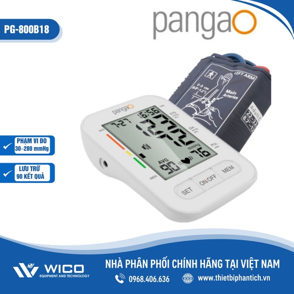 Máy Đo Huyết Áp Bắp Tay Pangao PG-800B18 (Trắng) | Thiết Bị Phân Tích™