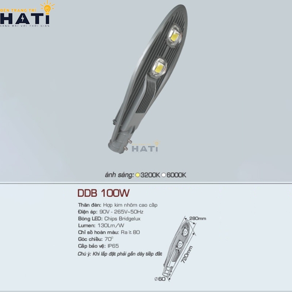 Đèn đường led Anfaco DDB 50w - 100w - 150w