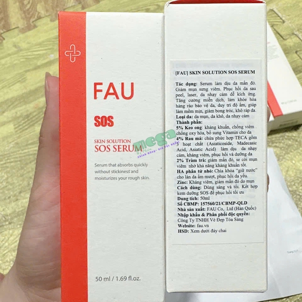 FAU Skin Solution SOS Cream - Kem Dưỡng Hỗ Trợ Làm Dịu Da 80g | Mỹ Phẩm Mega