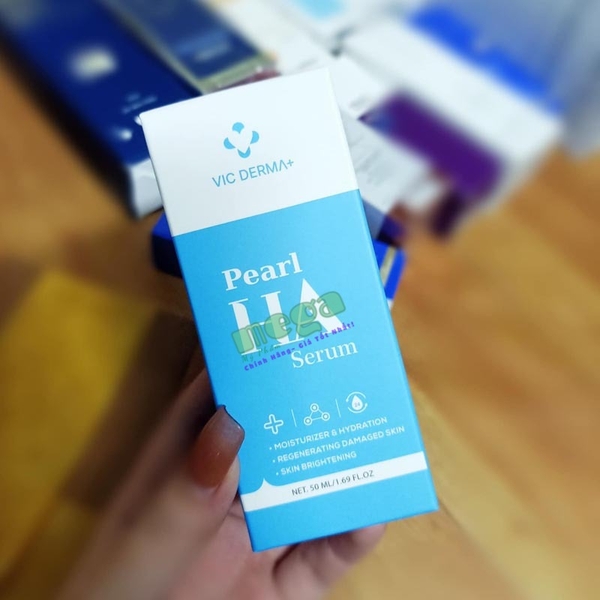 Serum Cấp Ẩm Vic Derma Pearl HA 50ml [Chính Hãng] | Mỹ Phẩm Mega