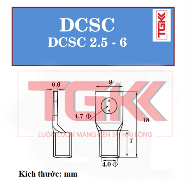 Đầu cốt SC2.5-6 Siêu thị ốc vít