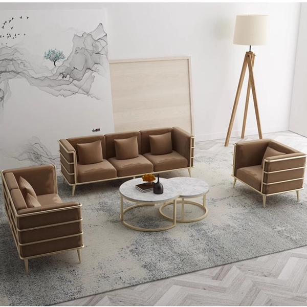 Bộ bàn ghế sofa khung sắt SFS-01 | Thiết Kế, Thi Công Nội Thất Trọn Gói