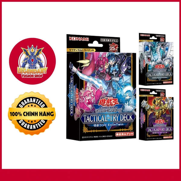 [BỘ BÀI YUGIOH CHÍNH HÃNG] Tactical Try Deck: Eldlich - Cyber Dragon - Evil Twin - Tiếng Nhật