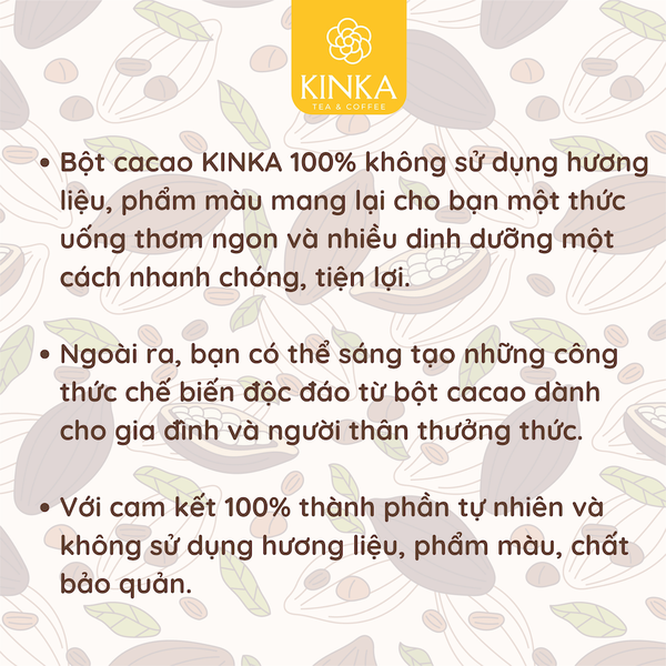 Bột cacao KINKA - Túi 200g