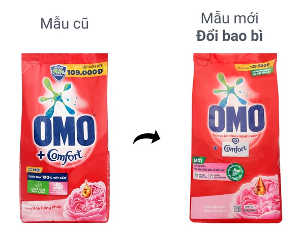 Bột giặt Omo Comfort hương hoa hồng Pháp 5.3kg Nhà Tôi Market