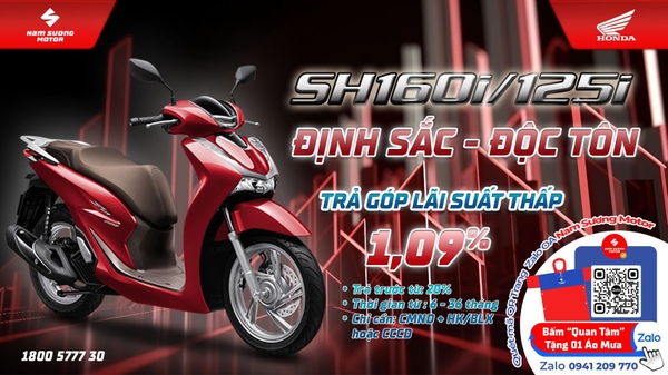 𝗛𝗼𝗻𝗱𝗮 𝗦𝗛𝟭𝟲𝟬𝗶/𝟭𝟮𝟱𝗶 được coi là biểu tượng của sự đẳng cấ | Nam Sương Motor