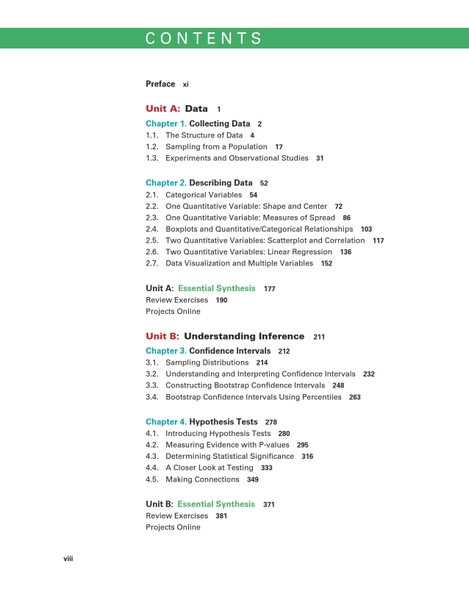 Statistics Unlocking the Power of Data 3rd Edition