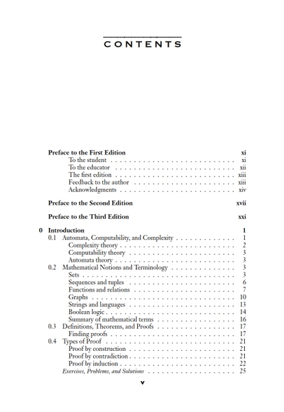 Introduction to the Theory of Computation 3rd Edition