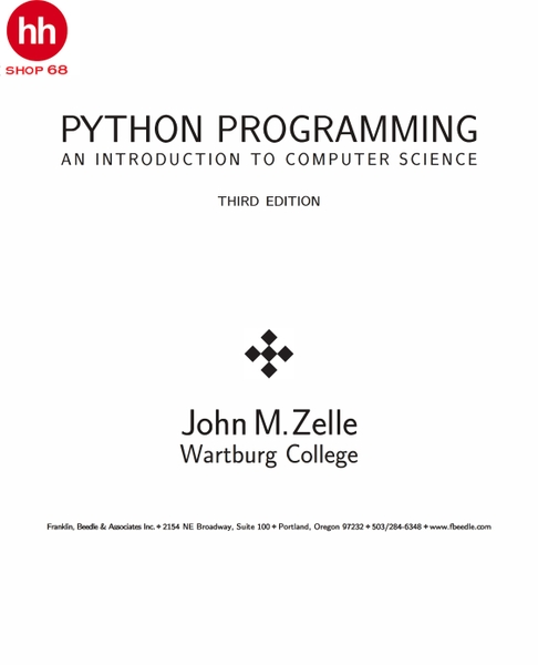 Python Programming An Introduction To Computer Science 3rd Edition 9948