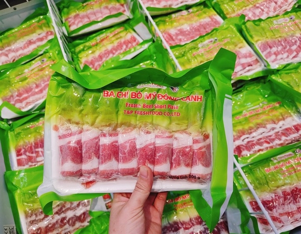 Ba Chỉ Bò Mỹ Freshfood 500g Daddy Mart
